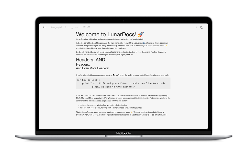Lunar Docs